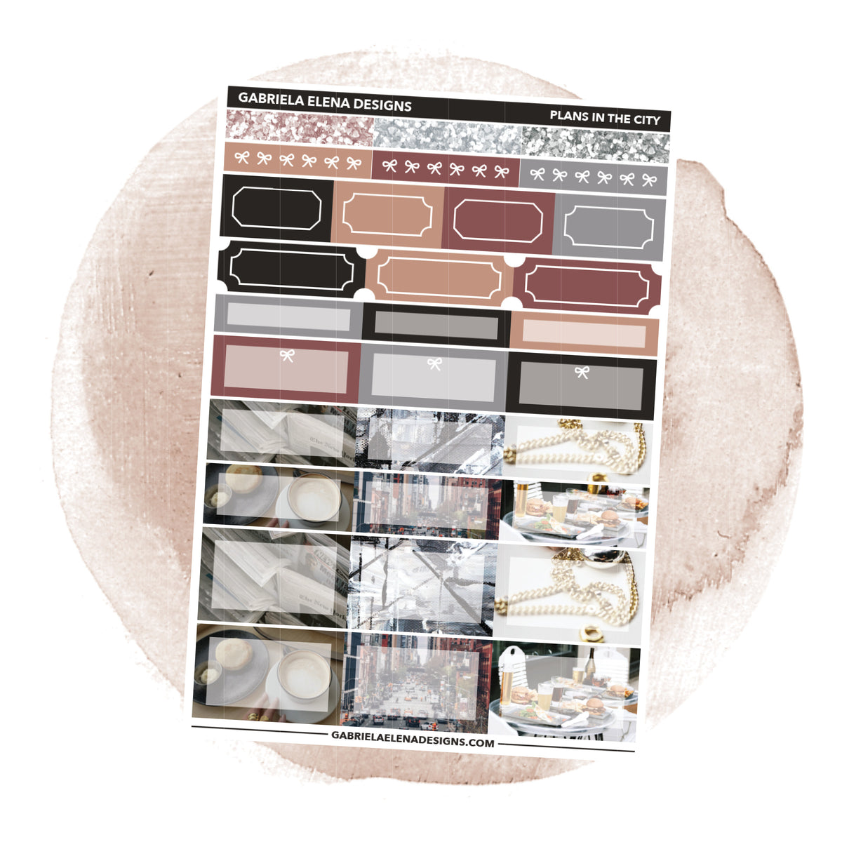 Plans in the City // A la Carte Planner Sticker Sheets / 2 / Functiona ...