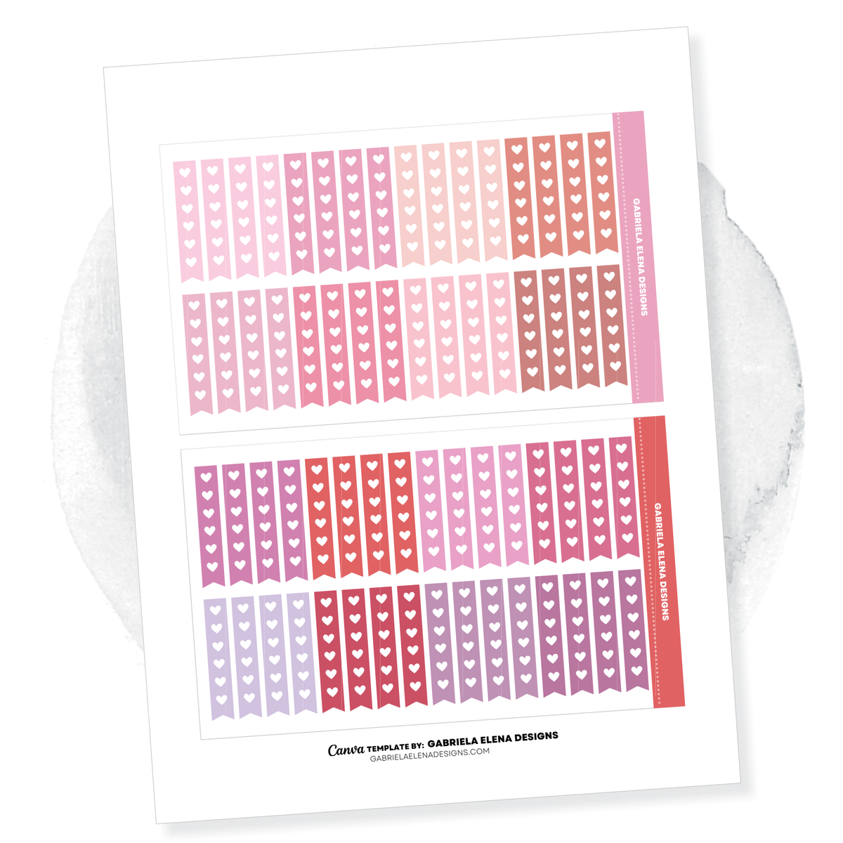 Romantics // Flag Checklists // Standard Printable / Instant Download ...
