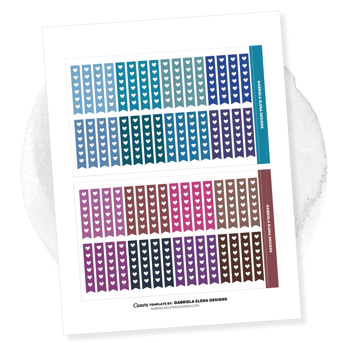 Winter Nights // Flag Checklists // Standard Printable / Instant Downl ...