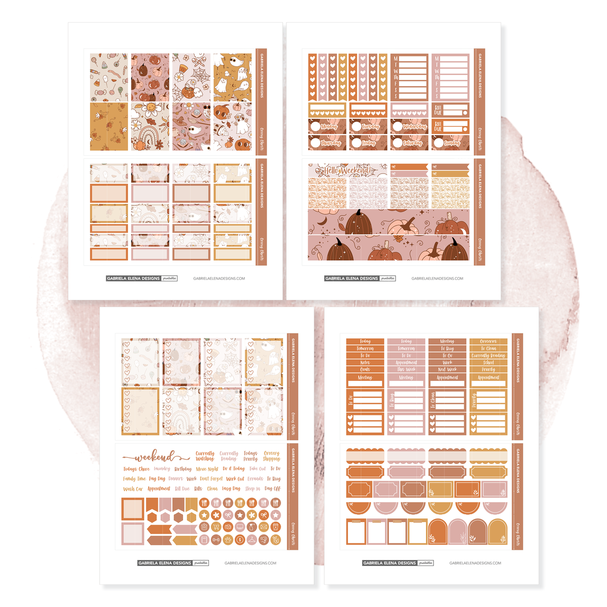 Groovy Ghosts // Standard Vertical Printable / Instant Download ...